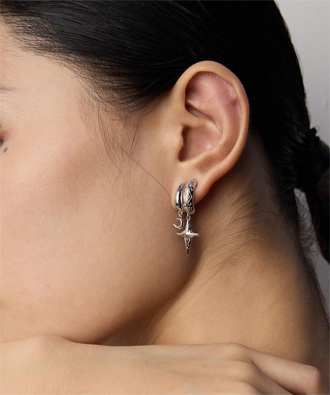 Astral Dagger Drop Earrings - Luster & Glow